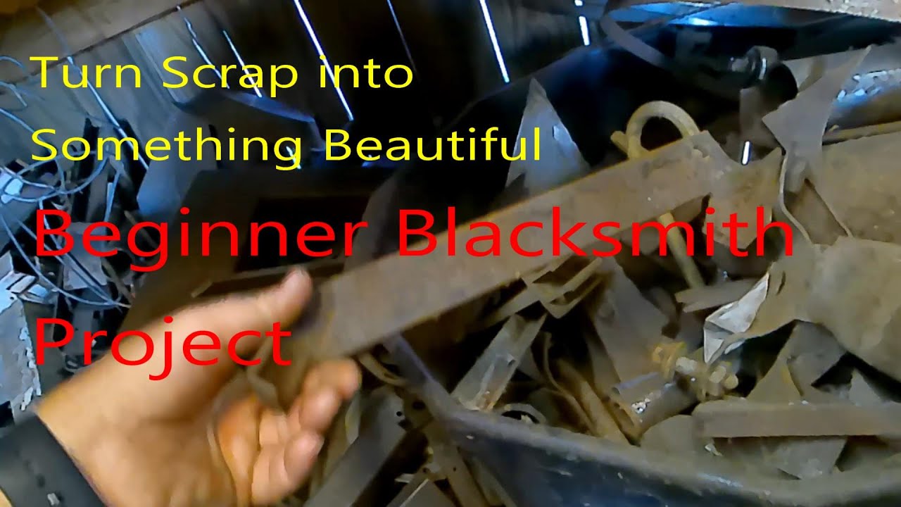 Beginner Blacksmith Project from Scrap Steel - YouTube