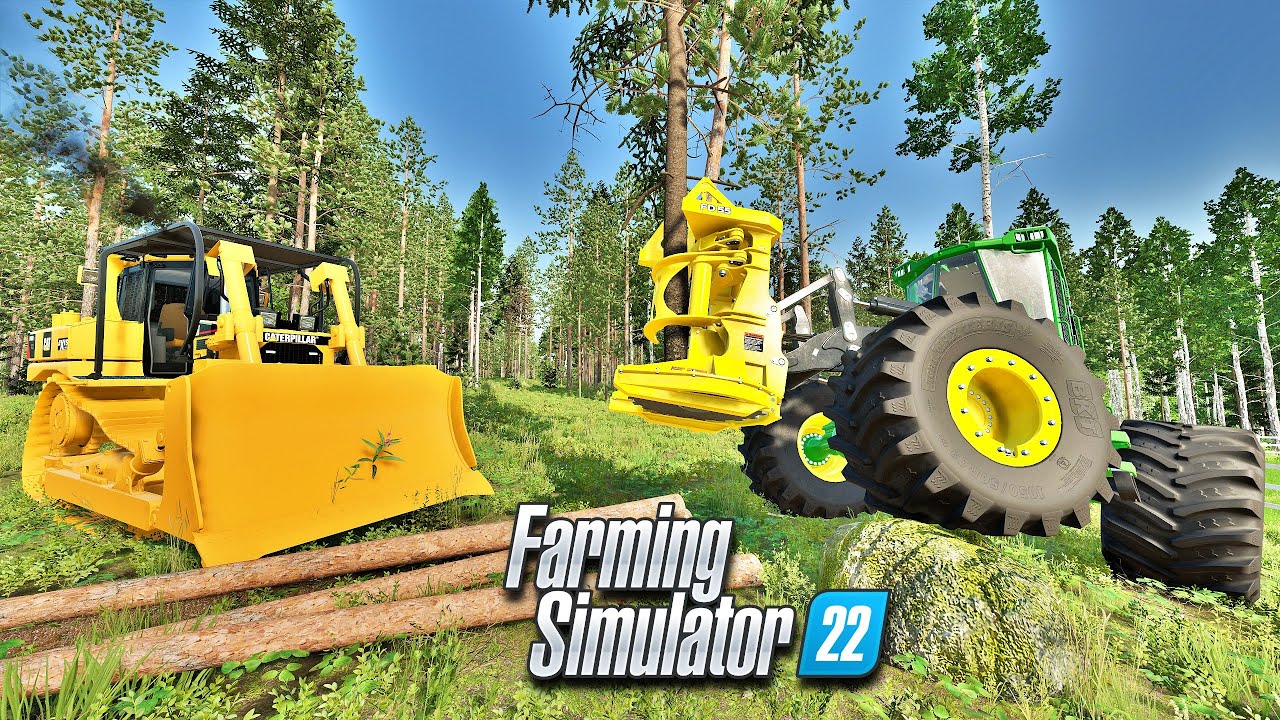 Aspen Trees and a Deere Buncher? FS22 Logging Equipment Mods - YouTube