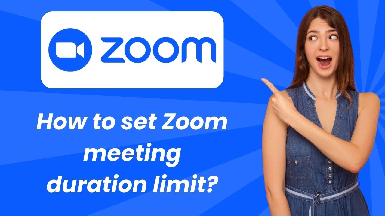 How to set Zoom meeting duration limit ? - Step by Step - YouTube
