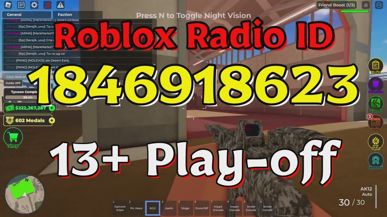 Play-off Roblox Radio Codes/IDs - YouTube