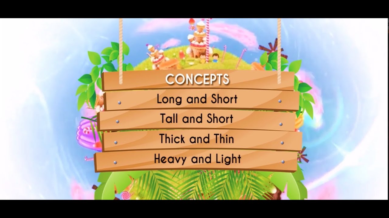 MEASUREMENT - Long Short, Tall Short, Thicker & Thinner, Heavier ...