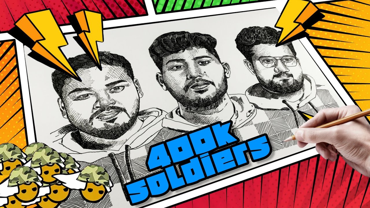 Special Drawing @A2DChannel 400K Soldiers 🪖 - YouTube