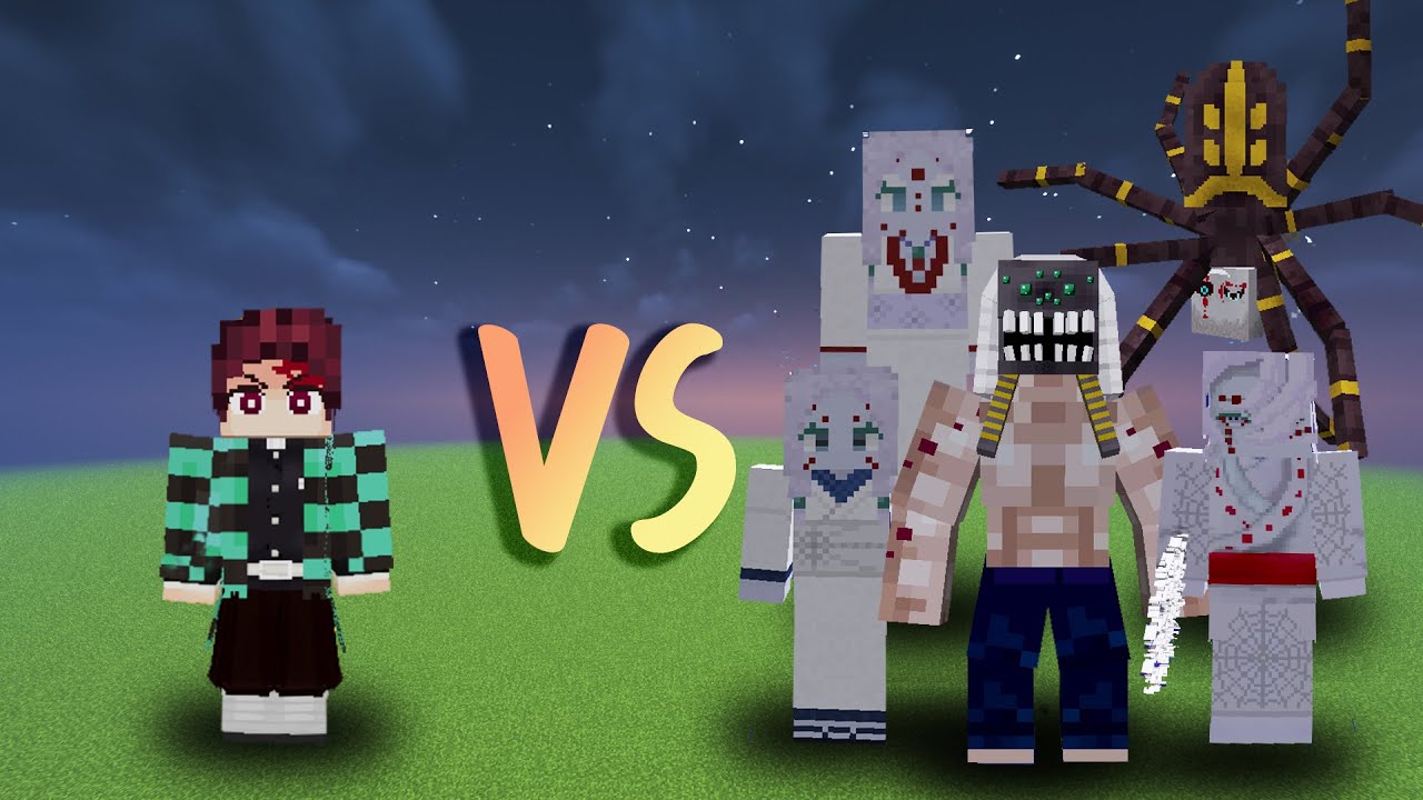 Tanjiro VS Rui 【Minecraft Demon Slayer】 - YouTube