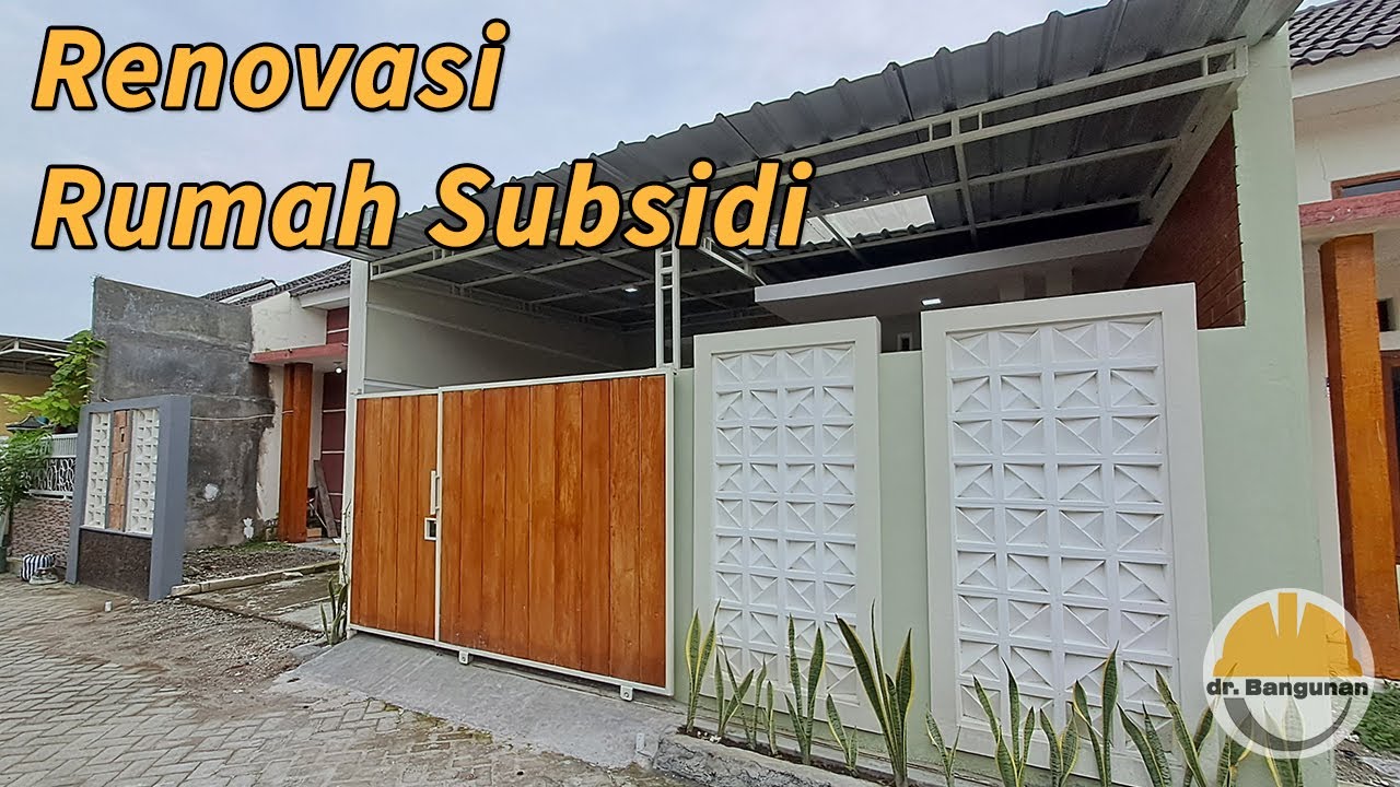Renov Rumah Subsidi Menjadi Minimalis || Properti Kediri & dr. Bangunan ...