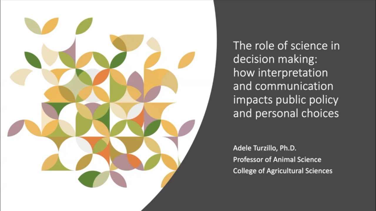 The role of science in decision making - YouTube