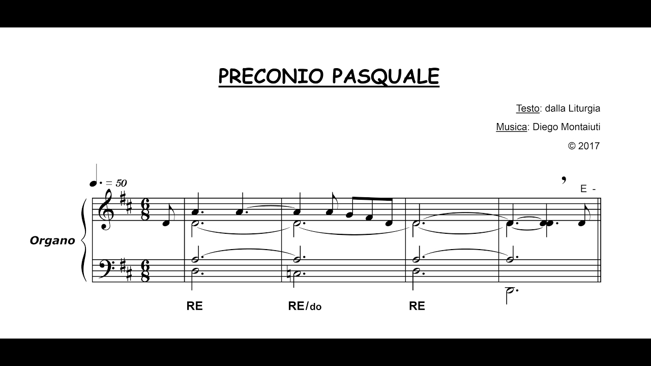 PRECONIO PASQUALE - Exultet (Diego Montaiuti) - YouTube