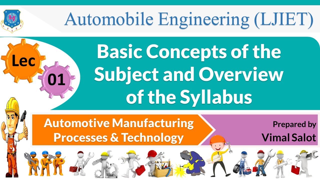 L 01 Basic Concepts and Overview | Automotive Manufacturing Processes ...