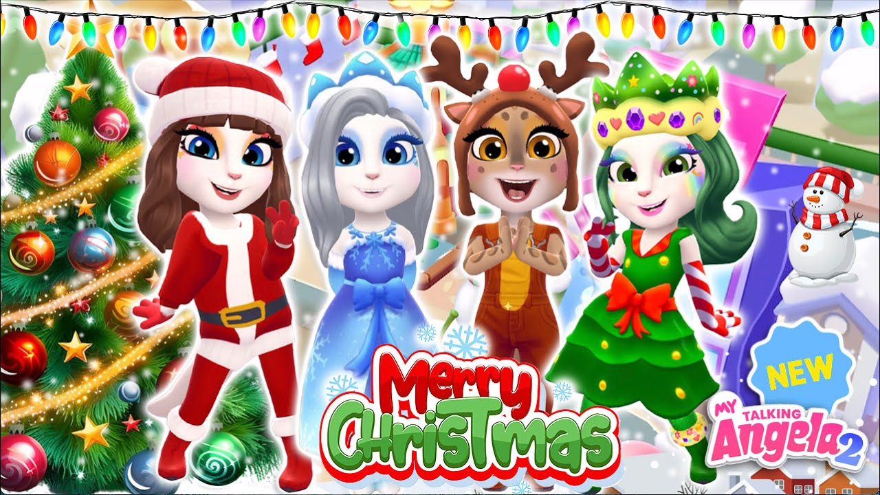 My Talking Angela 2 | Christmas 2024☃️ Santa Claus VS Christmas tree VS ...