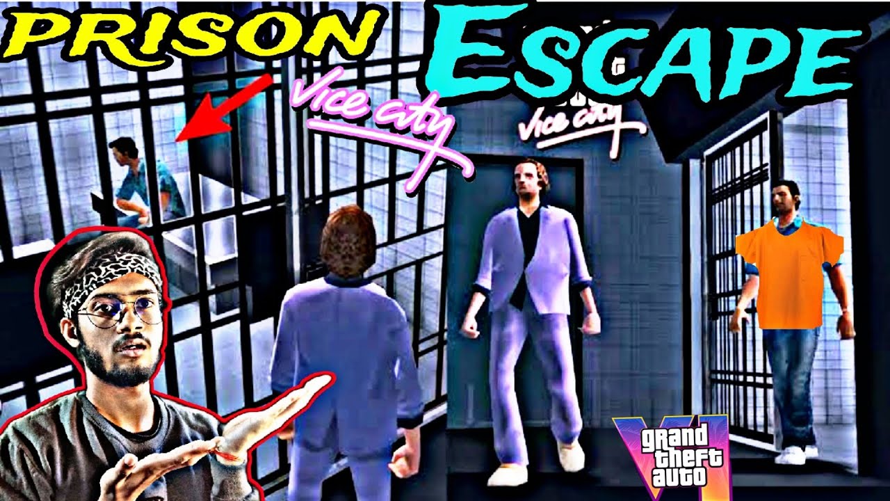 ‍🔥👿𝙂𝙏𝘼 𝙑𝙞𝙘𝙚 𝘾𝙞𝙩𝙮 P𝙧𝙞𝙨𝙤𝙣 E𝙨𝙘𝙖𝙥𝙚 In Downtown || gta vice city gameplay ...