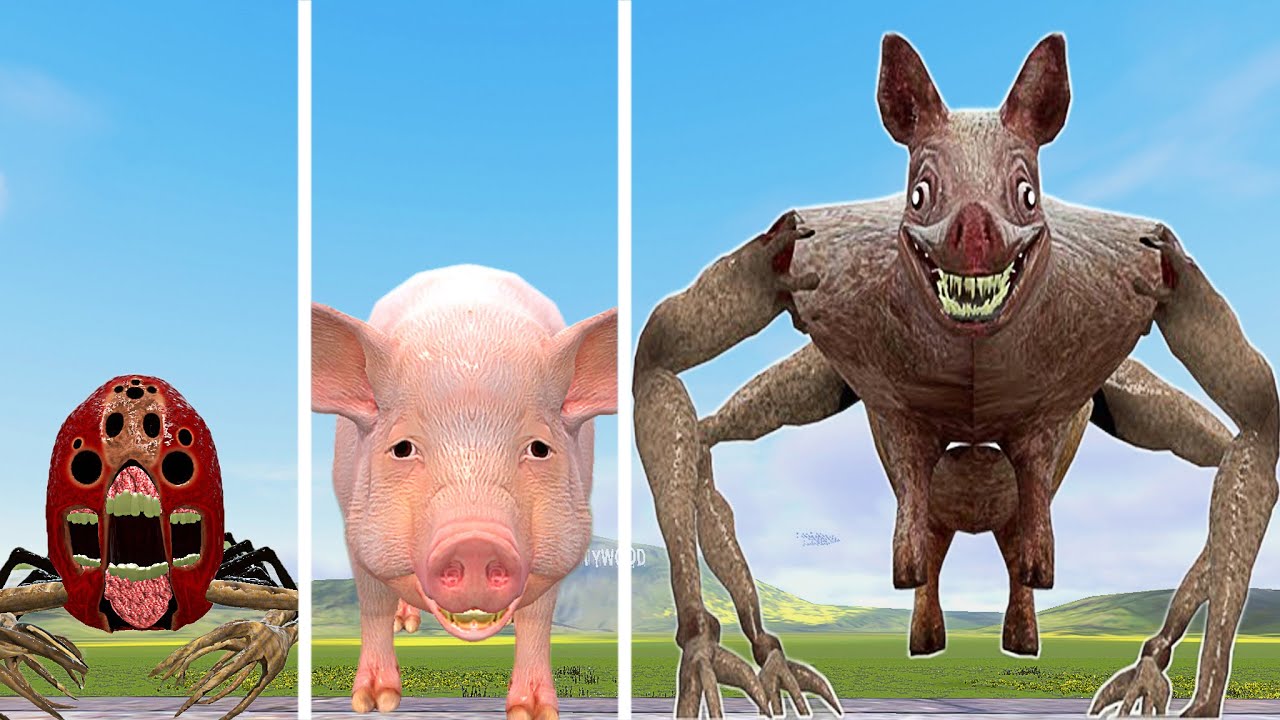 MOST OF EVOLUTION PIG ZOOCHOSIS MONSTERS In Garry's Mod - YouTube