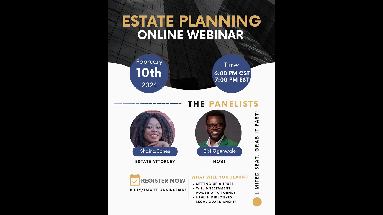 Estate Planning Webinar by Shaina Jones Magrone, Esq - YouTube