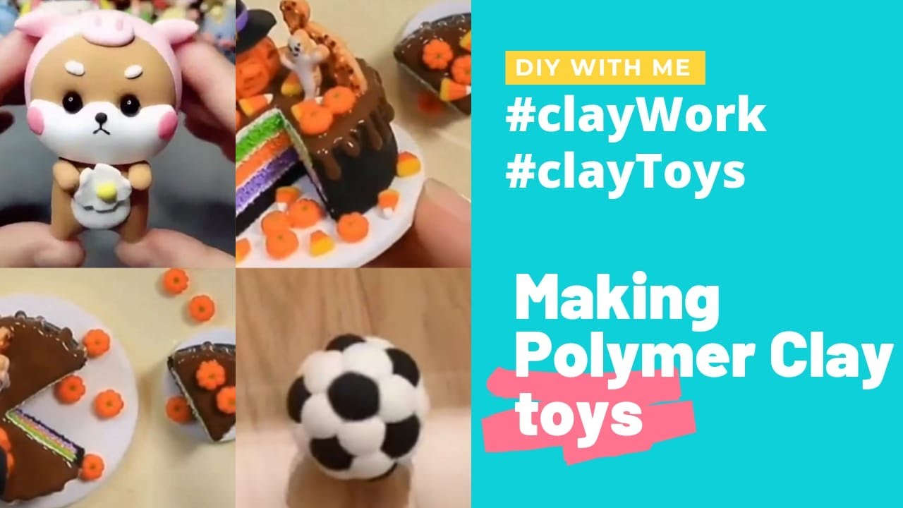 Making Polymer Clay Toys... Miniature Clay Toys - YouTube