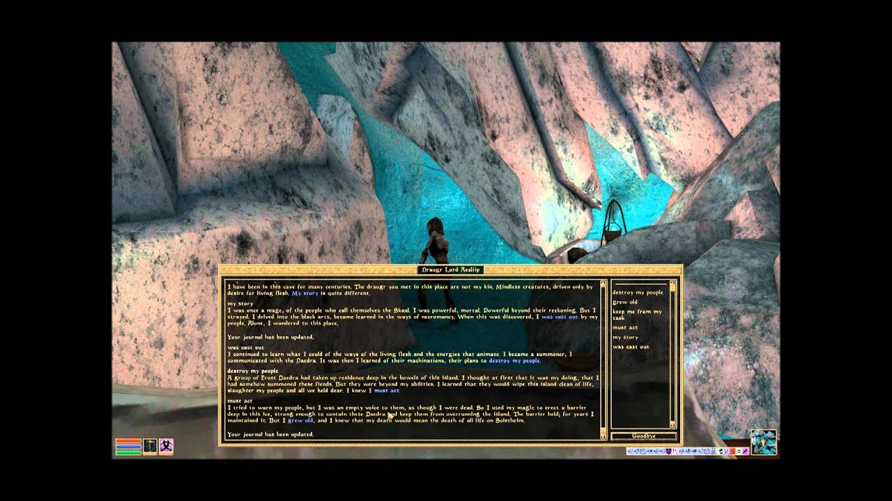 HD Let's Play Morrowind Overhaul Sound & Graphics - 89 "The Boring Cave ...