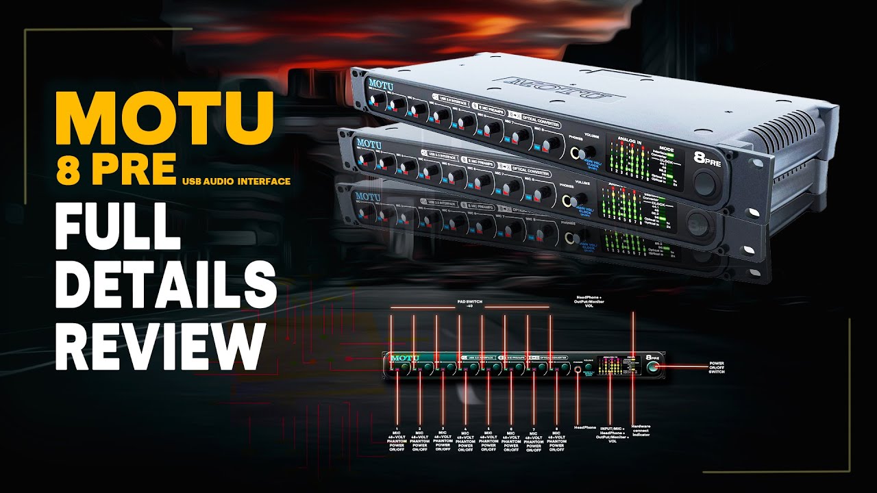 #MOTU 8 Pre Audio Interface Review | #Motu 8 Pre Full Details | Motu8 ...