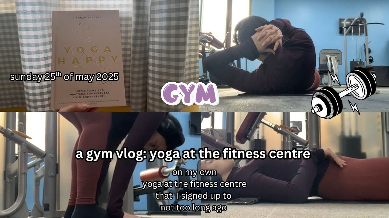 a gym vlog: yoga at the fitness centre - YouTube