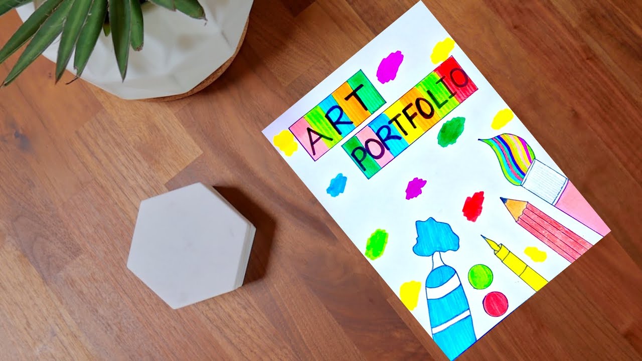 Art Portfolio Design Ideas | Beautiful & Creative Cover Page for ...