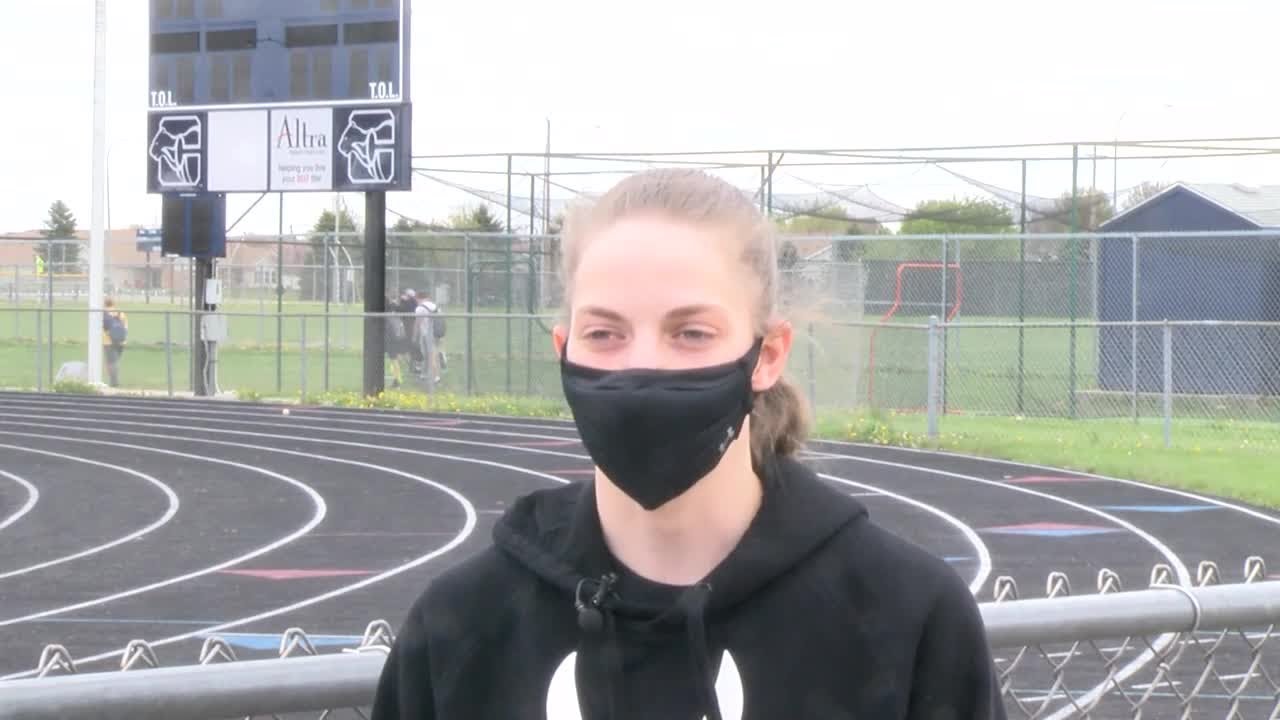 Athlete of the Week - Sarrah Lindner, Century Track and Field - YouTube