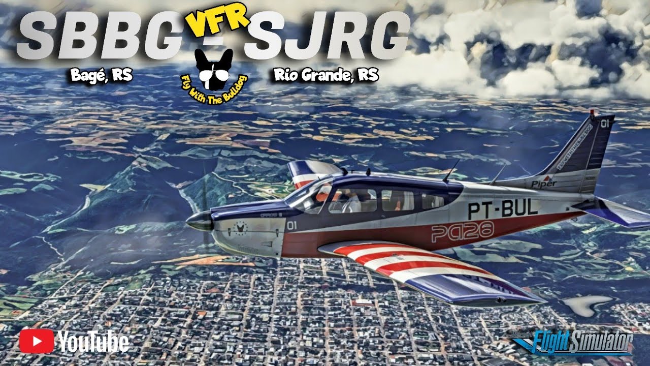Navegação VFR de Bagé (SBBG), RS, para Rio Grande (SJRG), RS - YouTube
