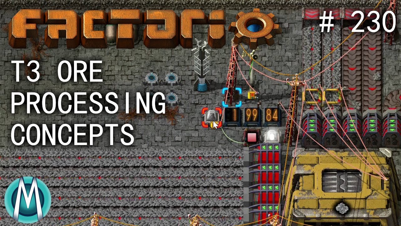 [Factorio 1.1 4K] Angel/Bobs Ep 230: T3 Ore Processing Concepts - YouTube