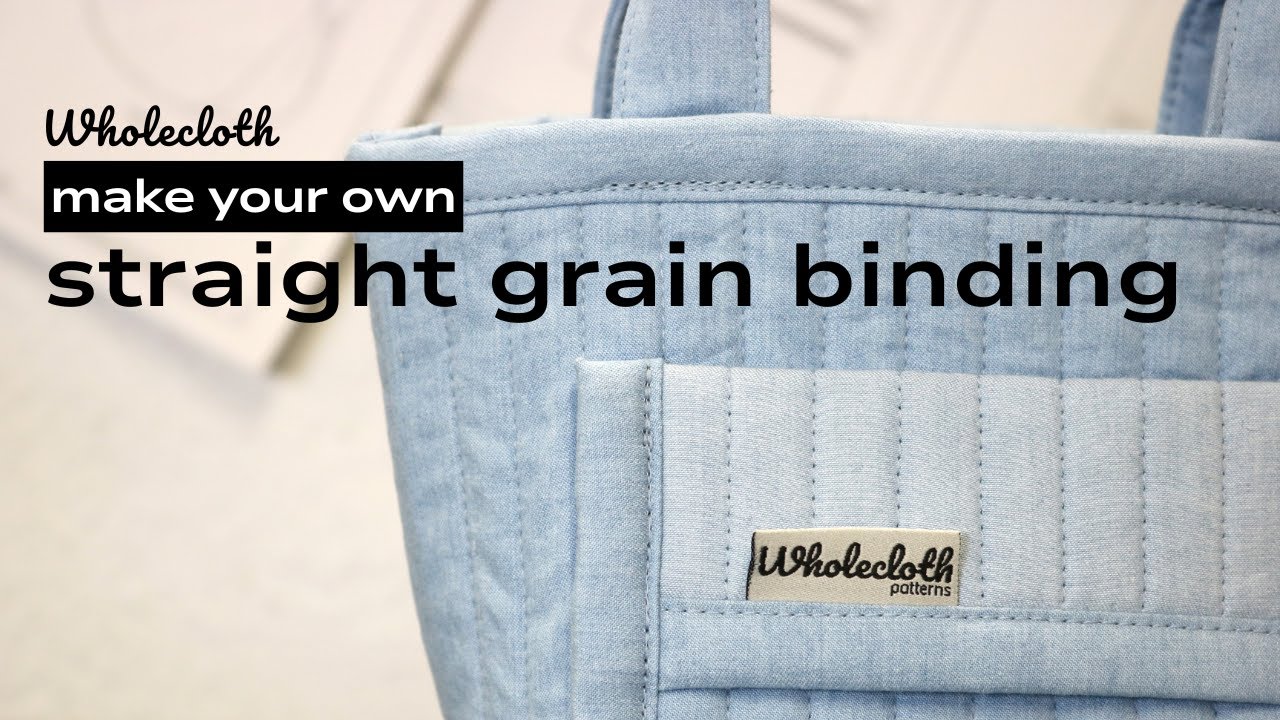 How-to Make Your Own Straight Grain Fabric Binding - YouTube