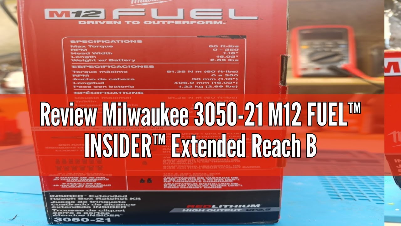 Review Milwaukee 3050-21 M12 FUEL™ INSIDER™ Extended Reach Box Ratchet ...