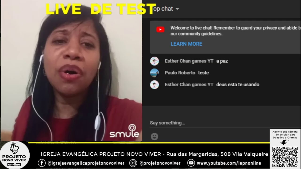 LIVE TESTE - YouTube