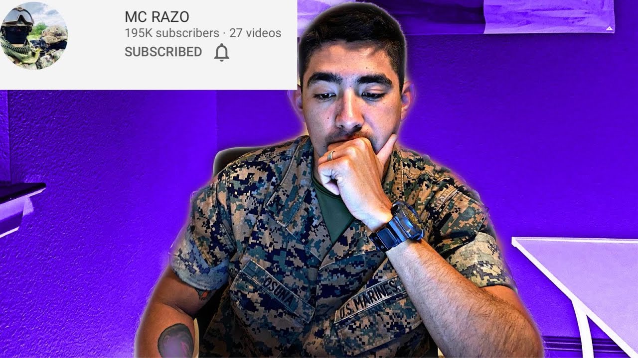 US MARINE🇺🇸 REACCIONANDO A RAP DE MC RAZO🇲🇽 - YouTube