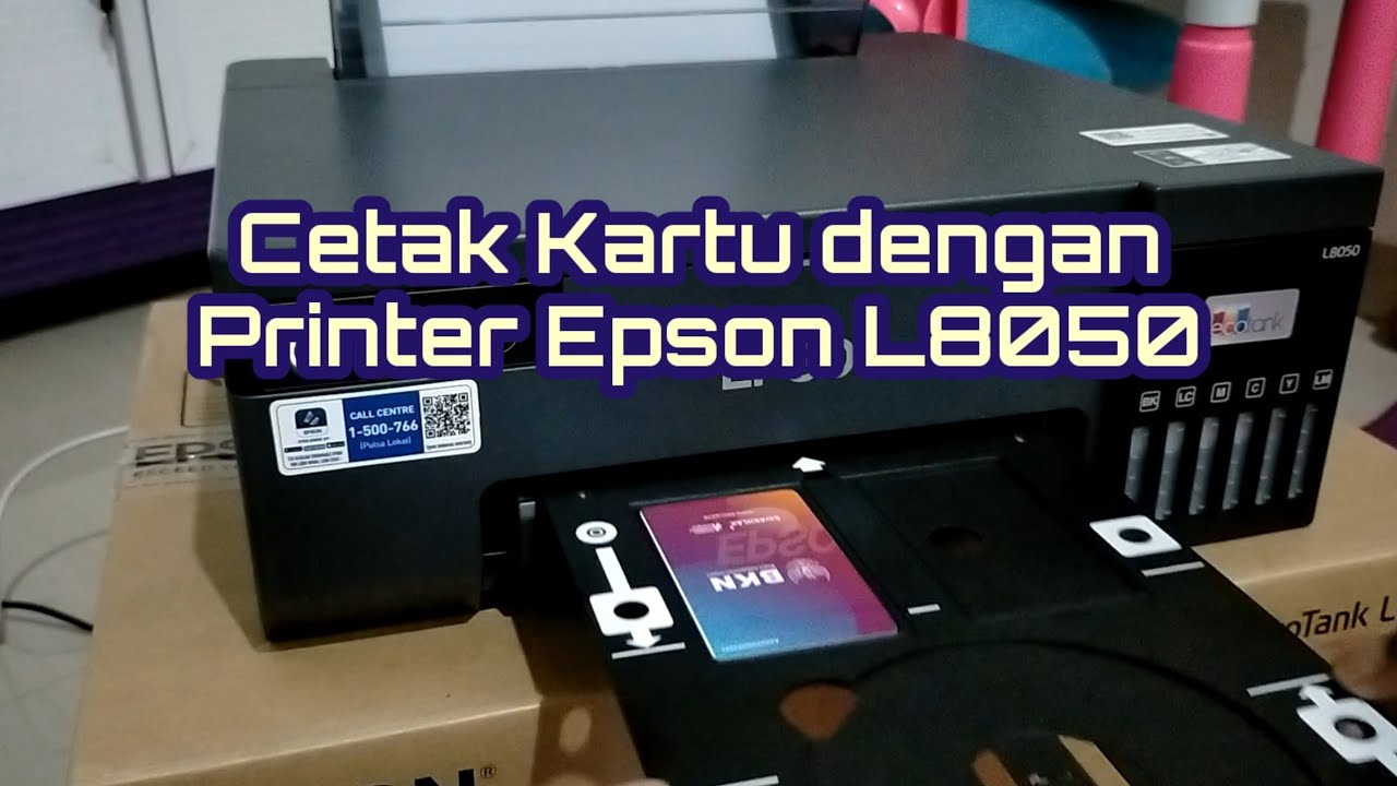 Mencetak Kartu (PVC Card) menggunakan Printer Epson L8050 - Cetak/Print ...