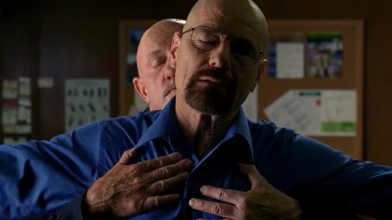 Mike Ehrmantraut restrains Walter - YouTube