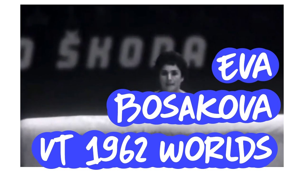 Eva Bosáková - Vault - 1962 World Gymnastics Championships - YouTube