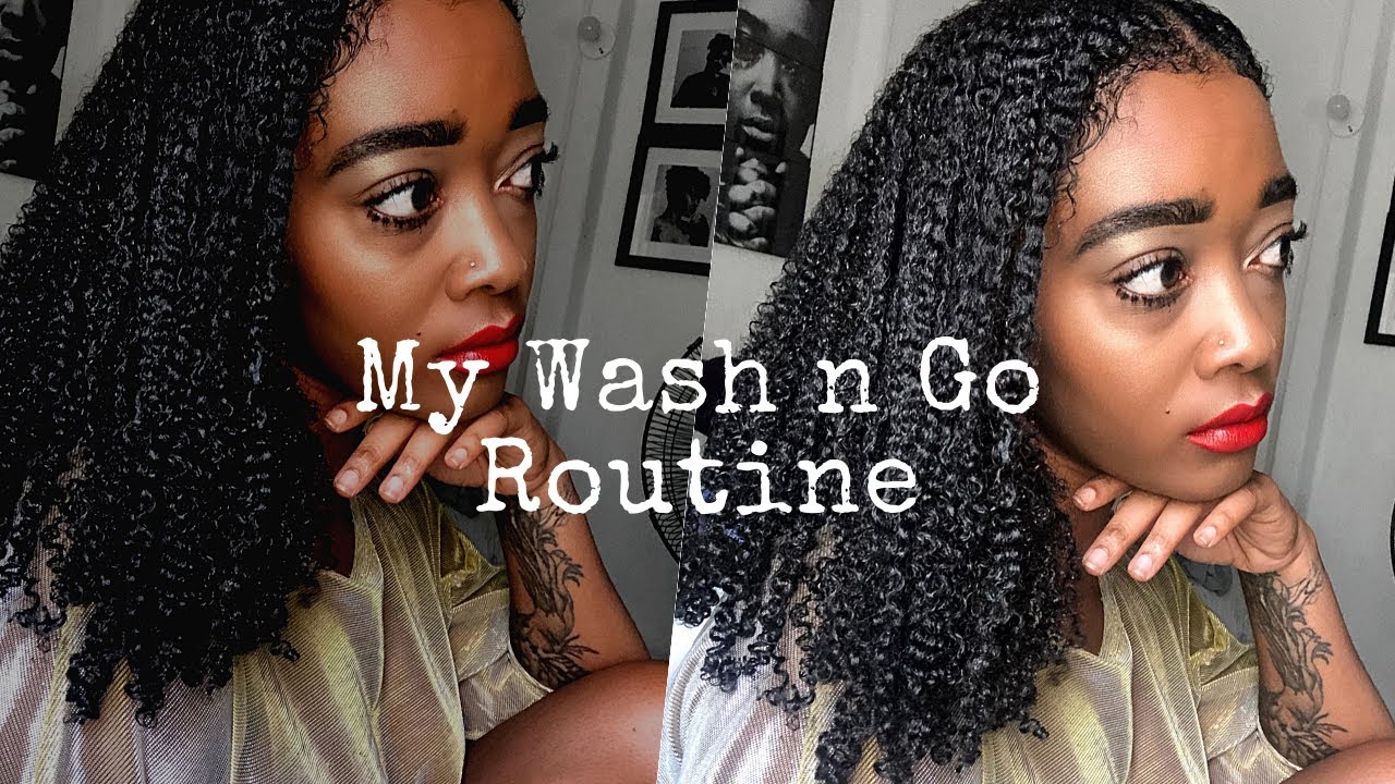 My Simple Wash n Go Routine || Super defined || Juicy Curls!! - YouTube