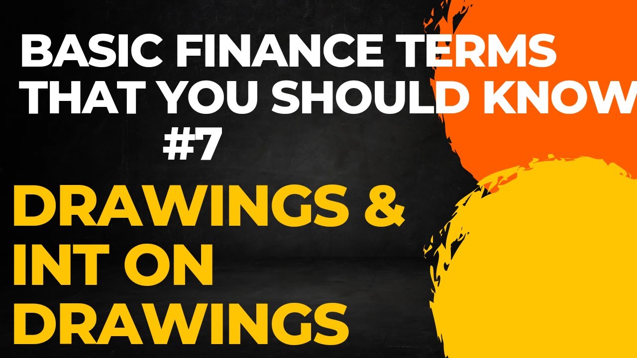 Decoding drawings and interest on drawings | finance updates - YouTube