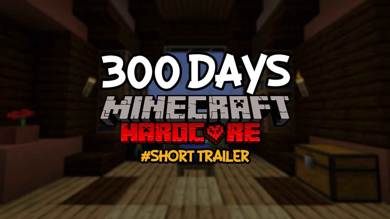 Minecraft 300 Days Hardcore #Shorts Trailer - YouTube