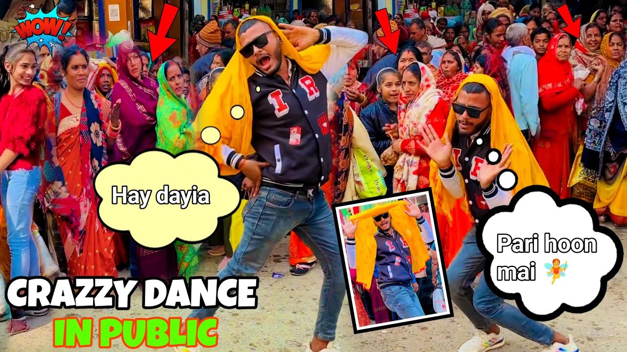 🤪crazy dance 😝🤣 comedy video dance in public prank 😳reaction video 2024 ...
