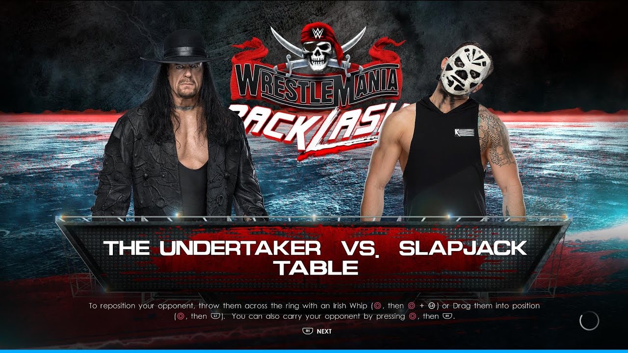 WWE 2K22 ТНЕ UNDERTAKER VS SLAPJACK TABLES MATC - YouTube