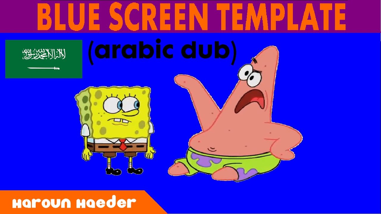 SpongeBob and Patrick Trapped Blue Screen (Arabic Dub) - YouTube