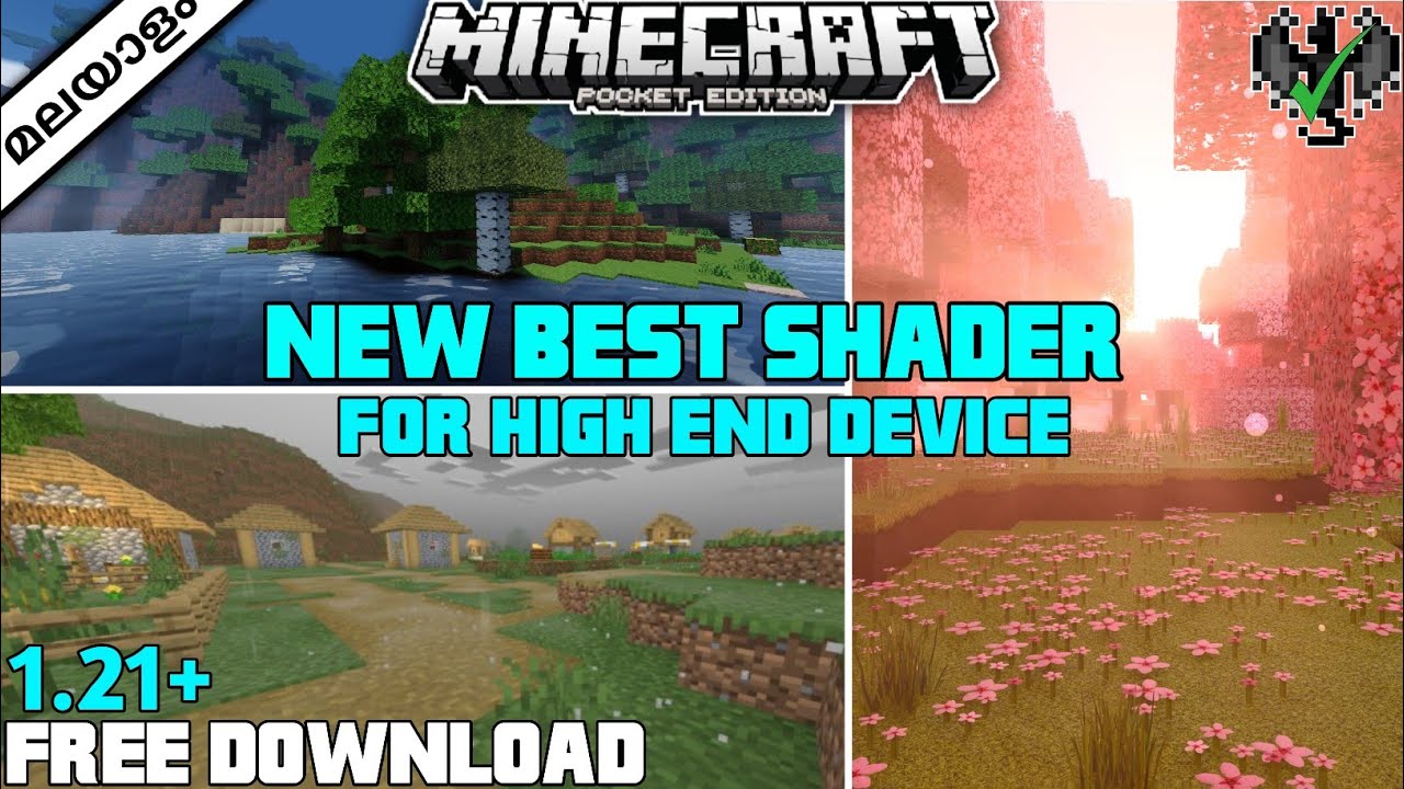 MINECRAFT PE || BEST ULTRA SHADER FOR HIGH END DEVICE 1.21+ FREE ...