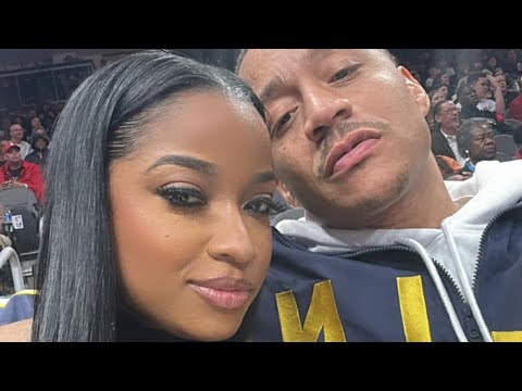 Hawks vs maverick/Toya johnson and robert rushing/ enjoying - YouTube