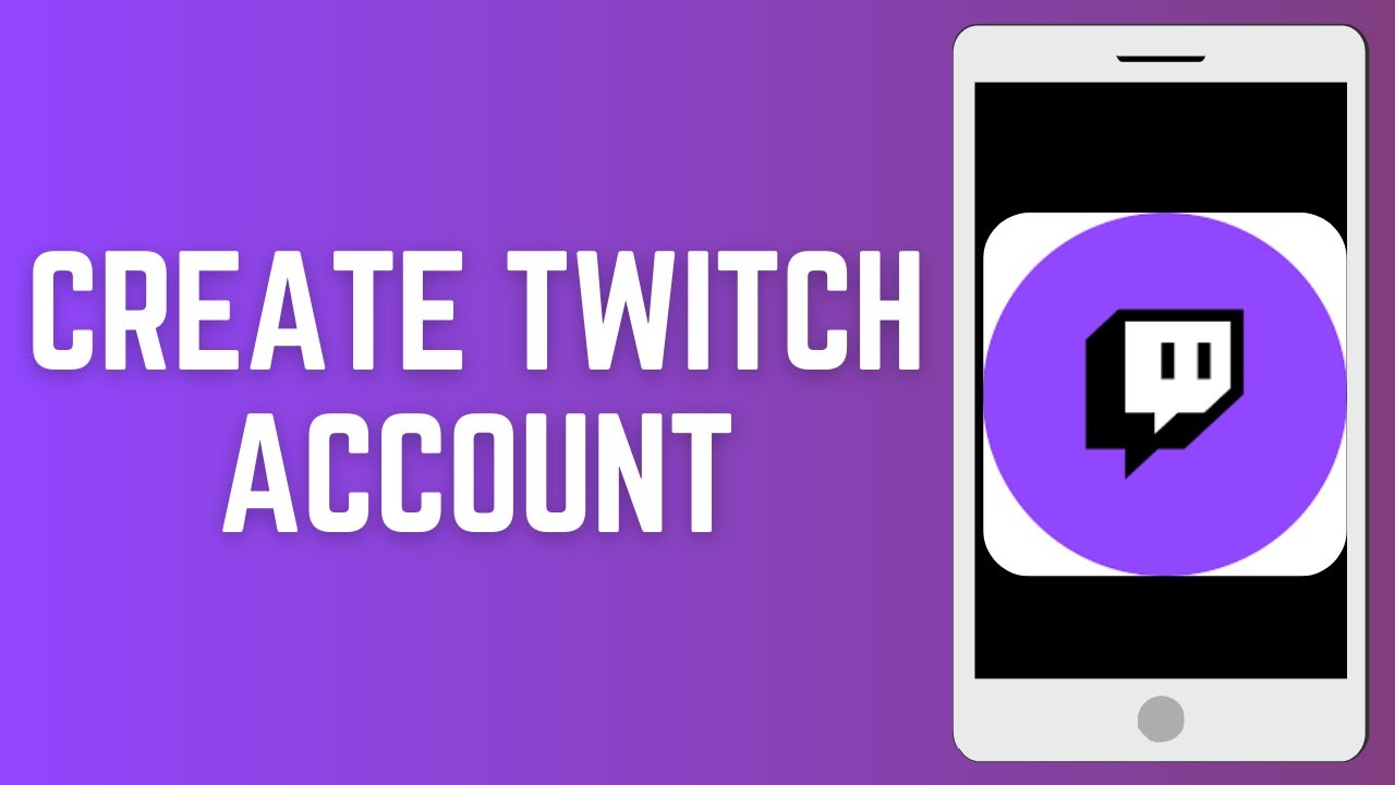 How To Create Twitch Account - YouTube