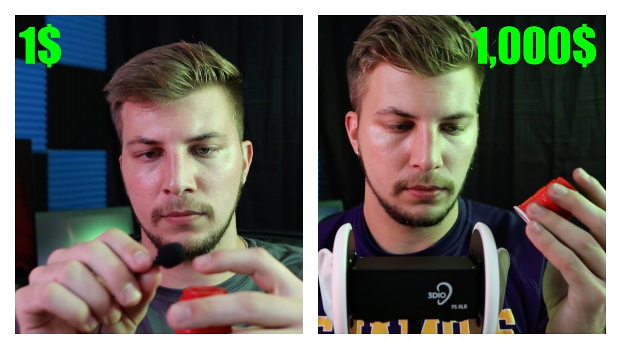 ASMR Cheap vs Expensive Mic - YouTube