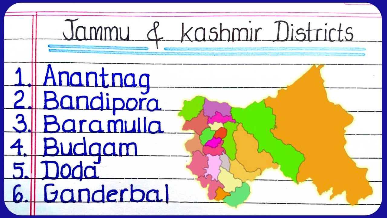 District name of Jammu and Kashmir | Jammu and Kashmir District Names ...