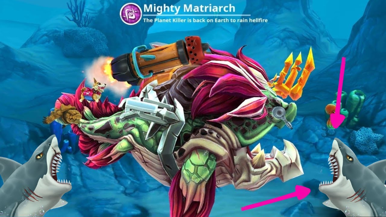 Hungry Shark World - Mighty Matriach Shark New Unlocked Skin - YouTube