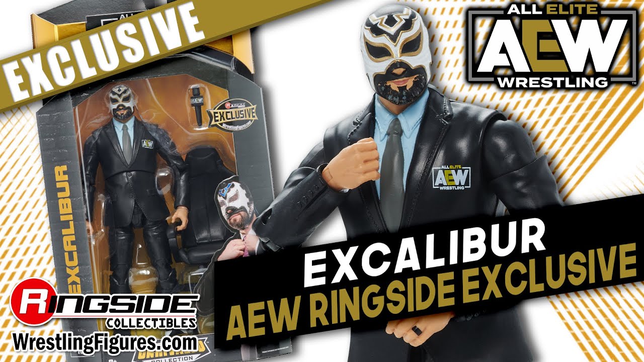 AEW Figure Insider: Excalibur (Announcer) Ringside Exclusive Wrestling ...