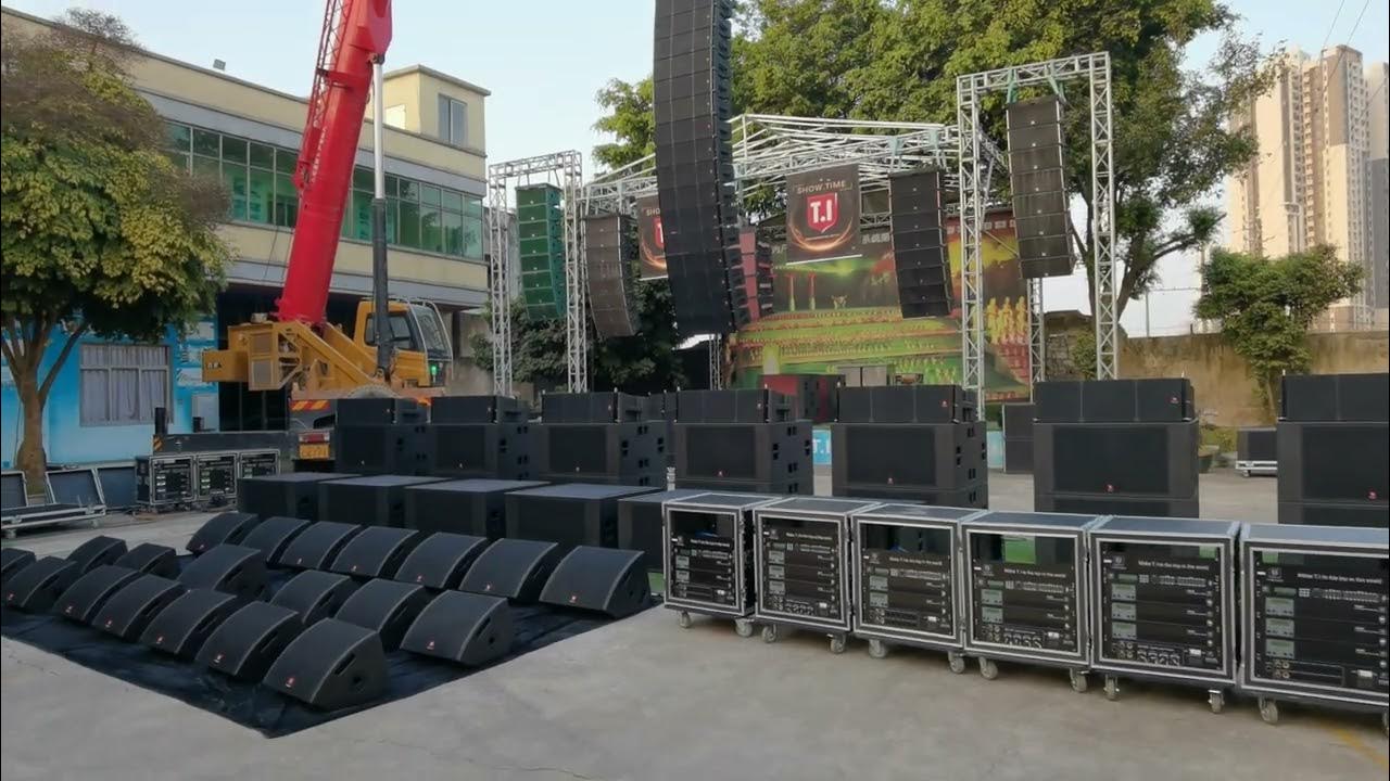 T.I Pro Audio line array sound system MAX 212 dual 12 inch - YouTube