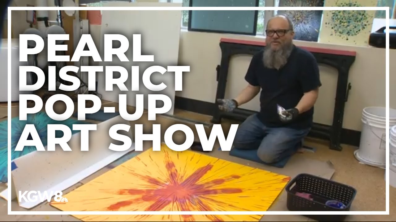 Abstract painter's pop-up art show in Portland's Pearl District starts ...