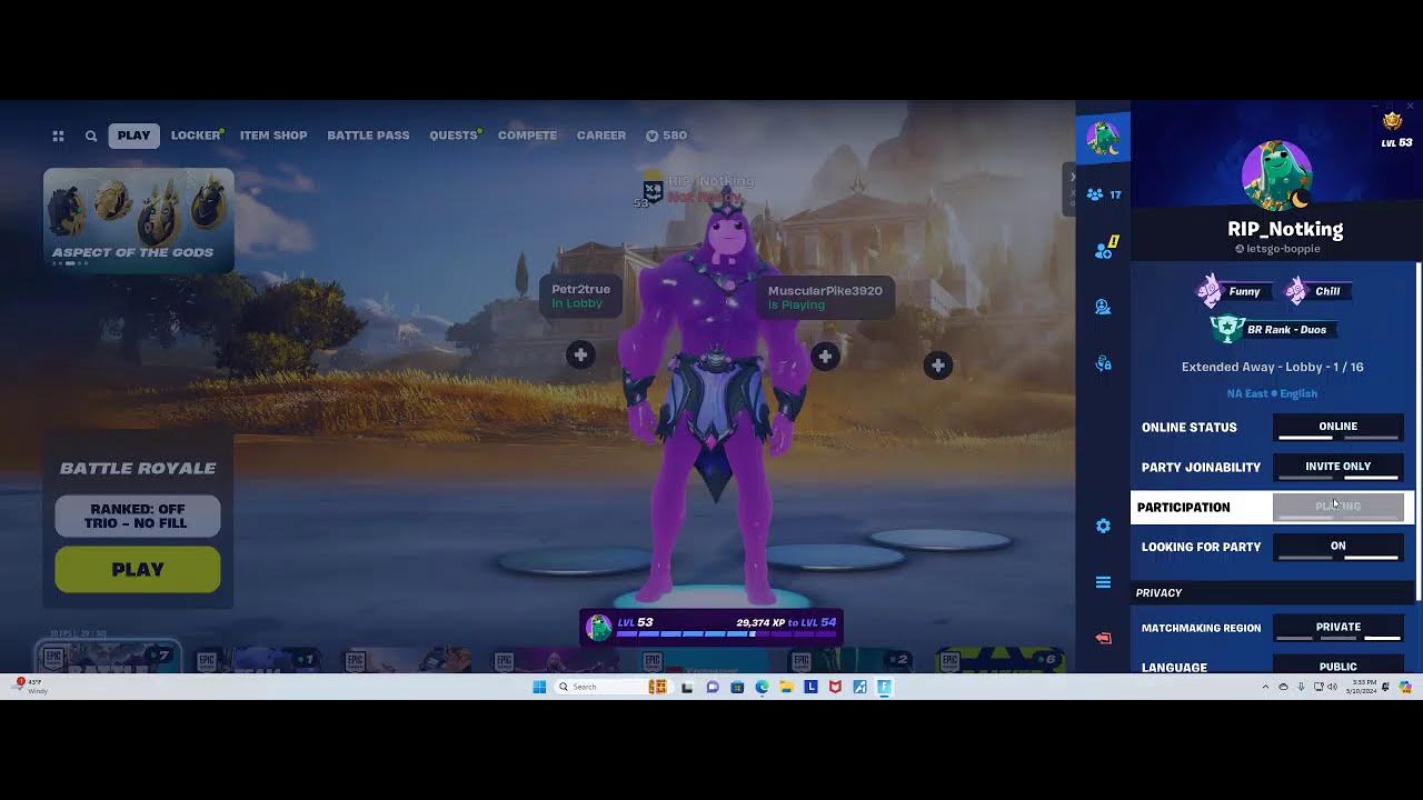 playing fortine - YouTube