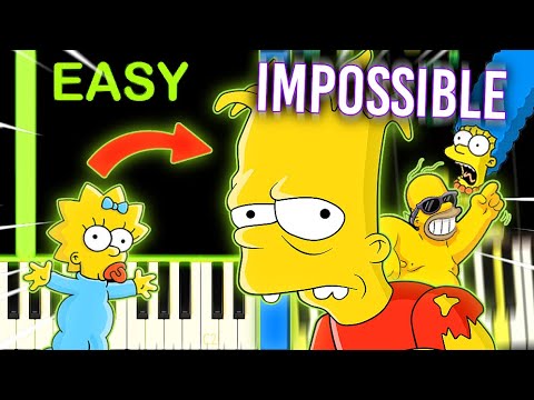 THE SIMPSONS THEME from TOO EASY to IMPOSSIBLE - YouTube