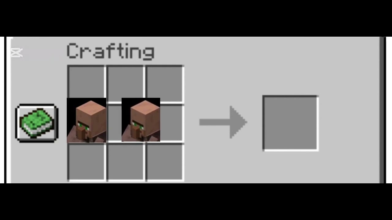 how to craft a baby villager (Minecraft) (freaky) - YouTube
