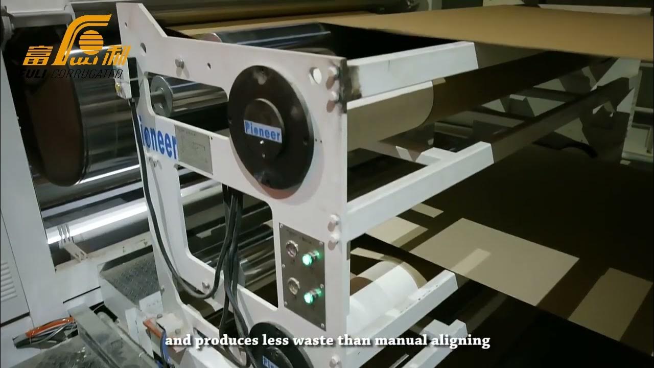 Overhead Bridge Web Guide & Tension Control System for Corrugator - YouTube