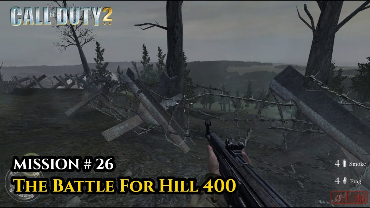 Call of Duty 2 - PC Gameplay | Mission Hill 400 | The Battle For Hill ...